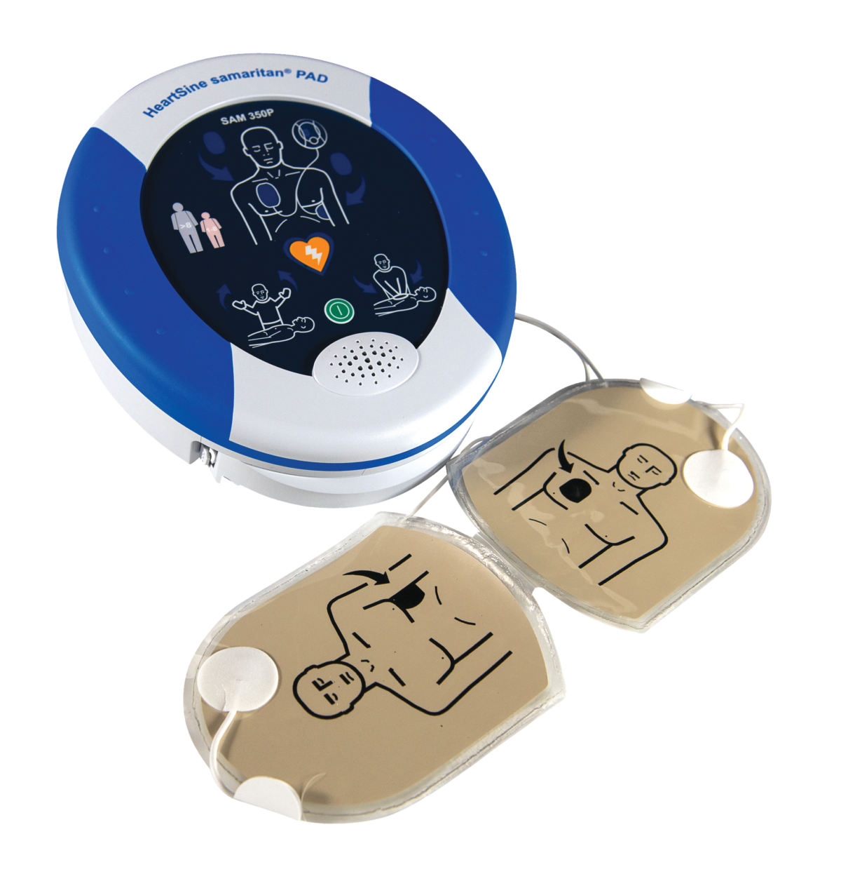 HeartSine® SAM 350P Standard AED #350-STR-US-10 | Aero Healthcare USA