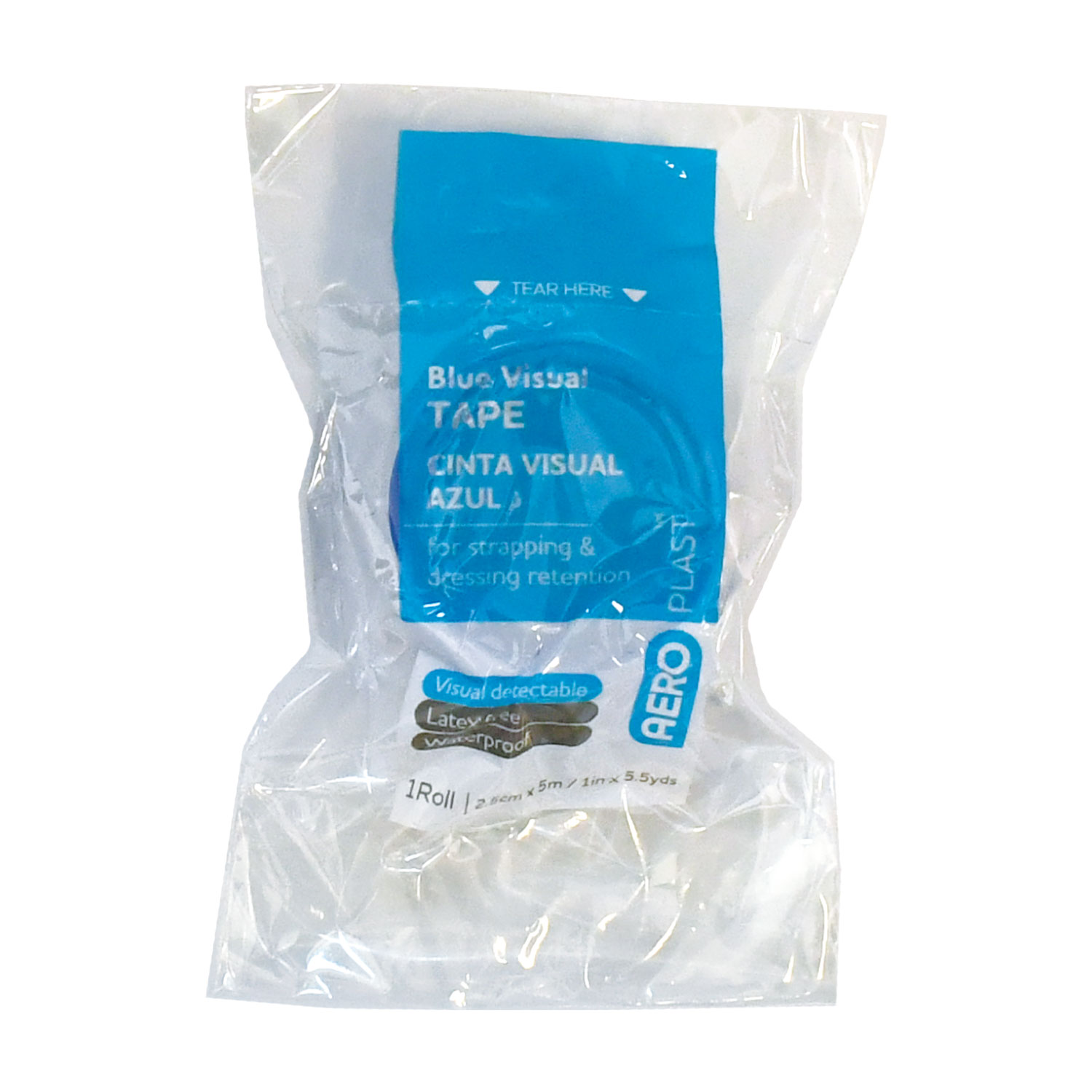 AeroPlast™ Visual Tape 1in x 5.5yds #SSAV2010 | Aero Healthcare