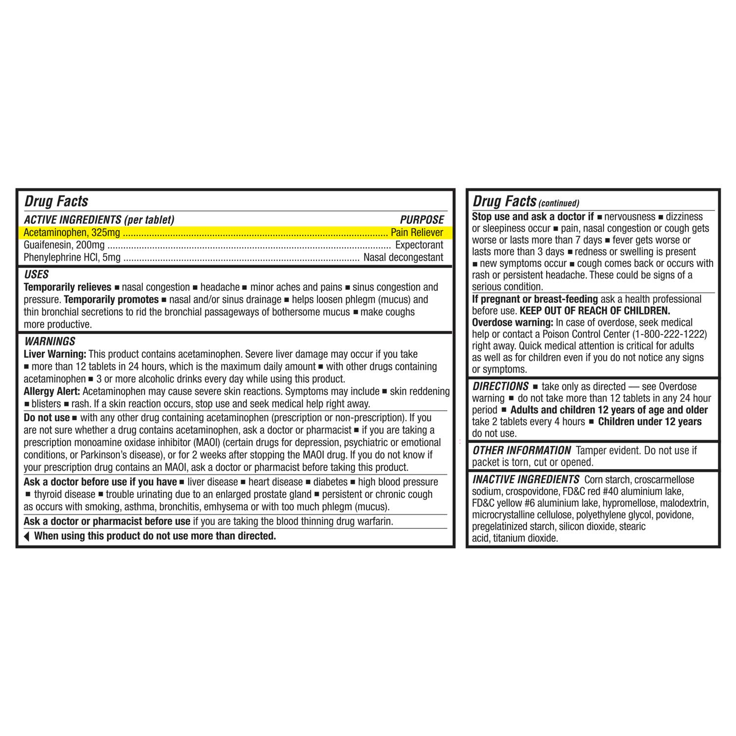 AeroTab™ Cold Relief Tablets 100/box #ATCO100 | Aero Healthcare