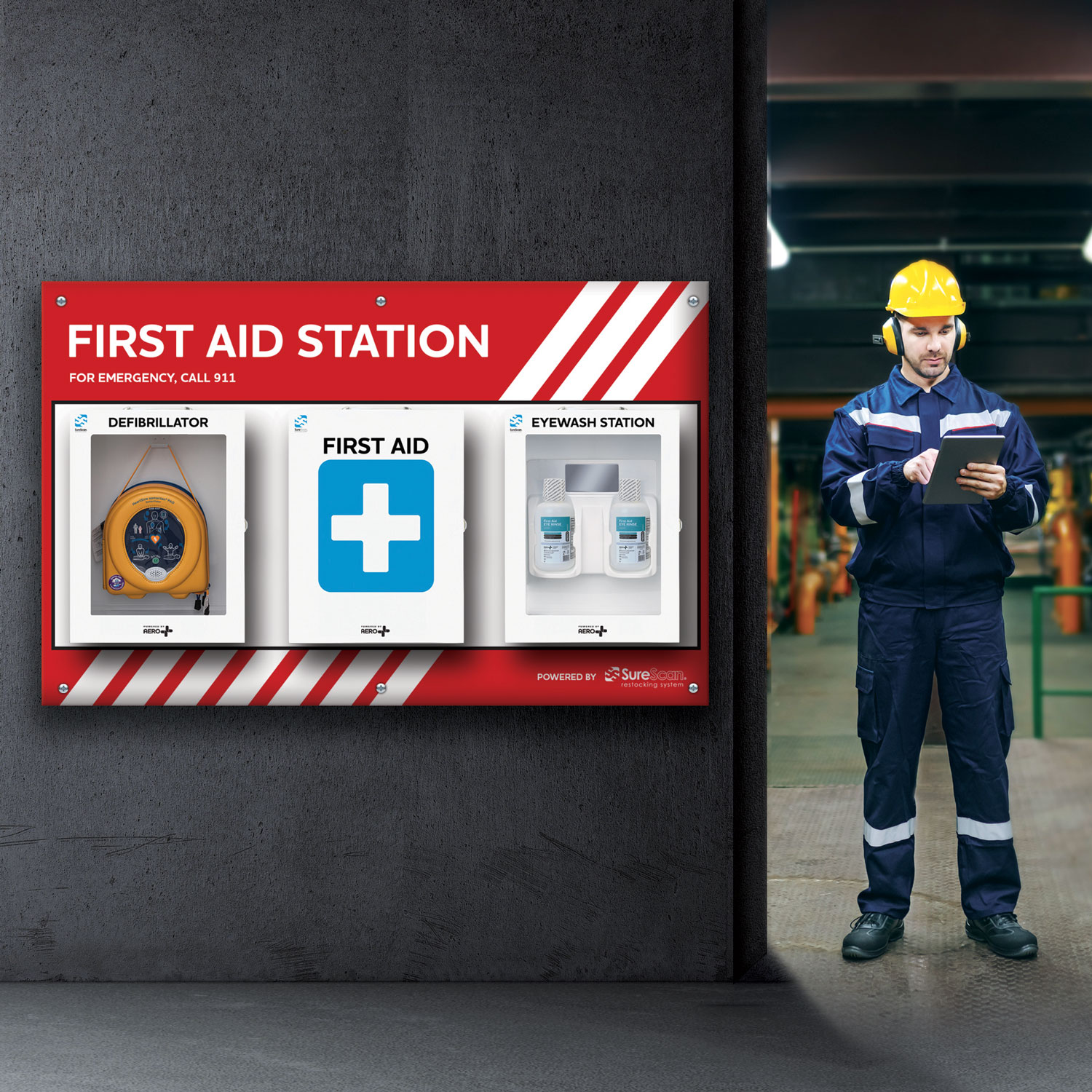 SureScan™ First Aid Station #SSFAS03 | Aero Healthcare