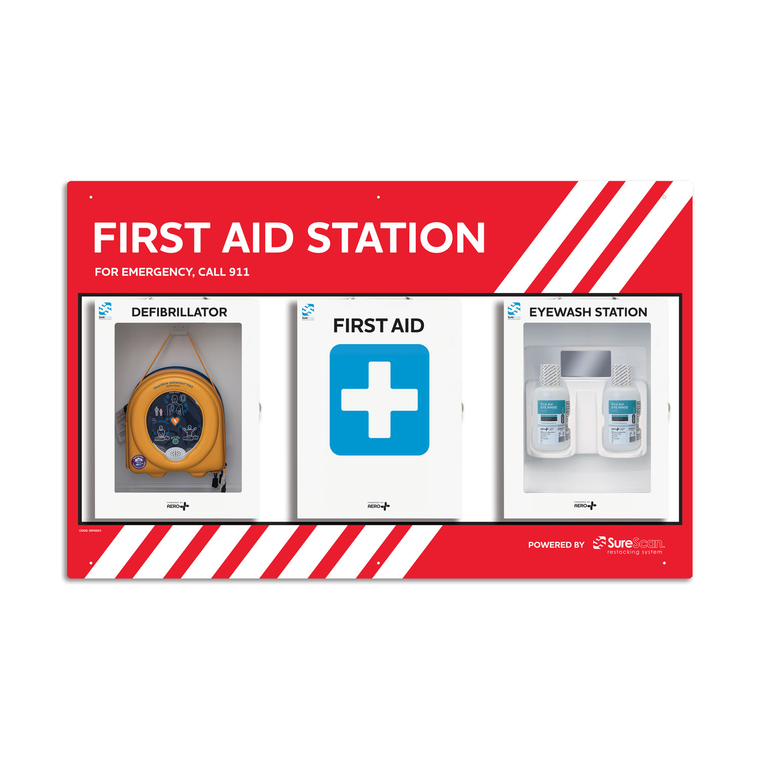 SureScan™ First Aid Station #SSFAS03 | Aero Healthcare